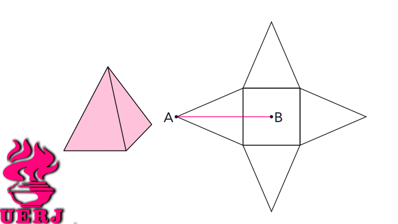 Observe a seguir a imagem de uma pirâmide quadrangular regular ...