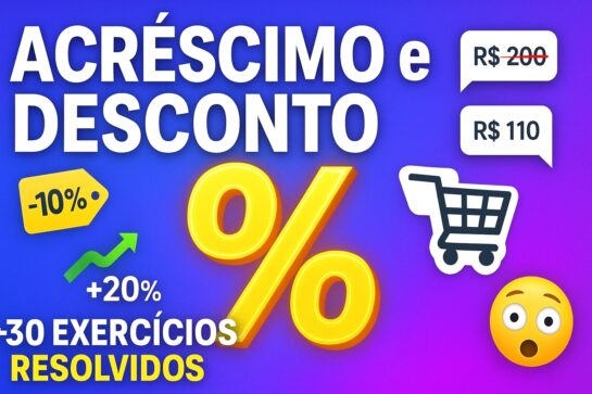 30 Exercícios de Aumento e Desconto (EM PDF) - Educacional Plenus